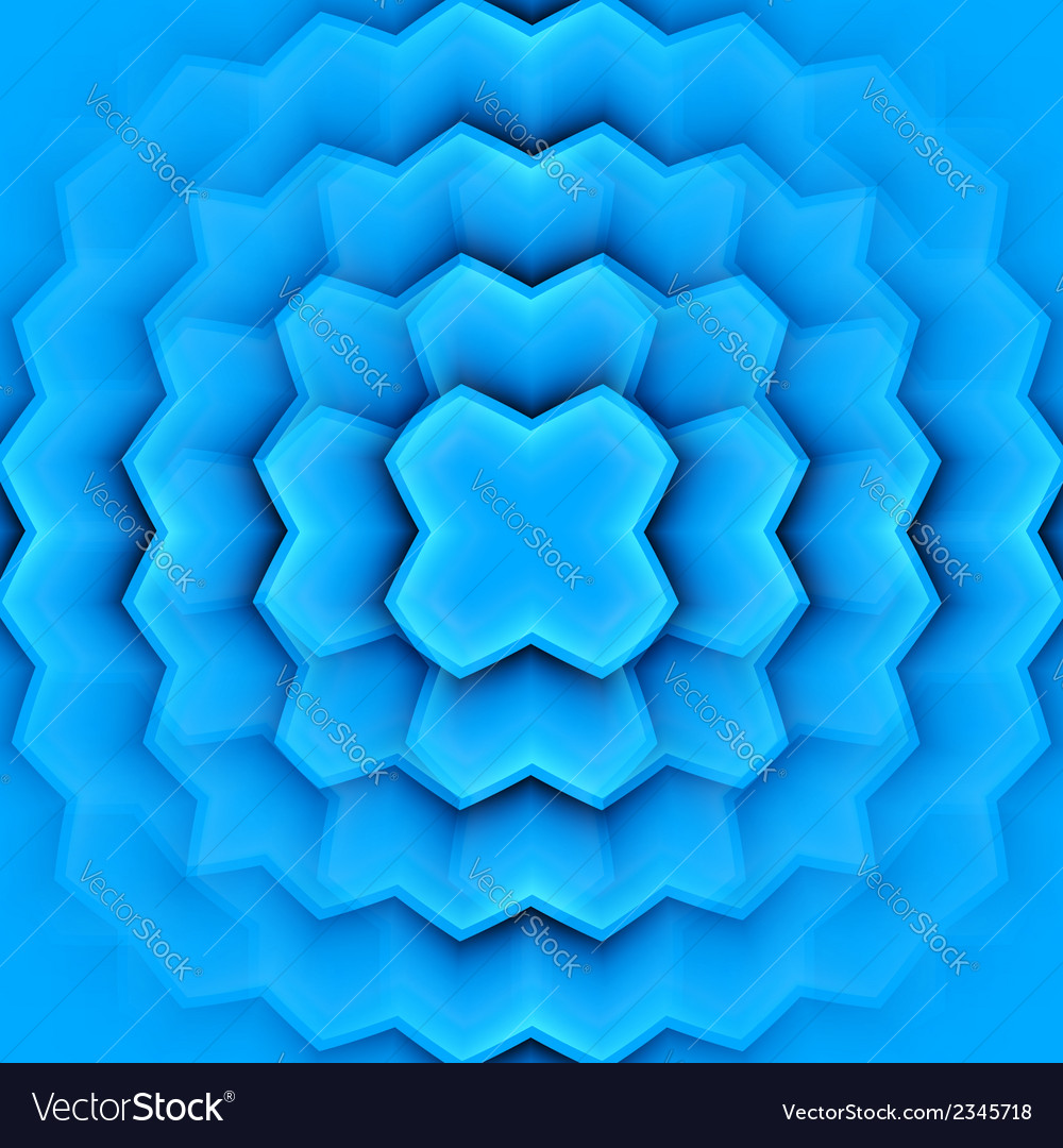 Abstract frame with blue leaves Royalty Free Vector Image