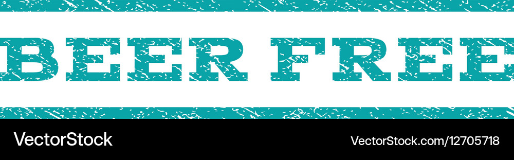 Beer free watermark stamp Royalty Free Vector Image