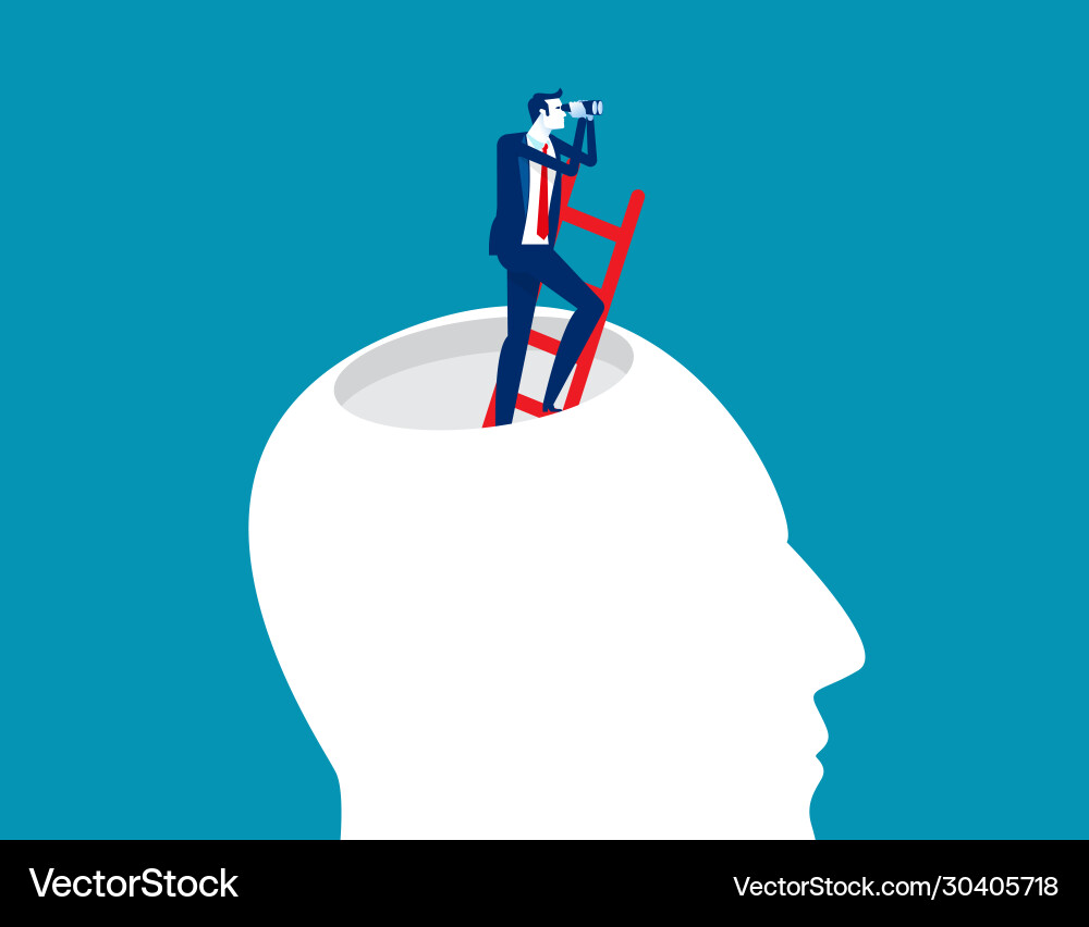 Business marketing finding concept Royalty Free Vector Image