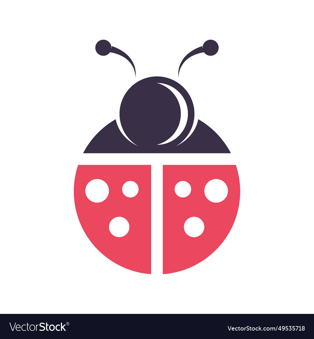 Ladybug icon logo Royalty Free Vector Image - VectorStock