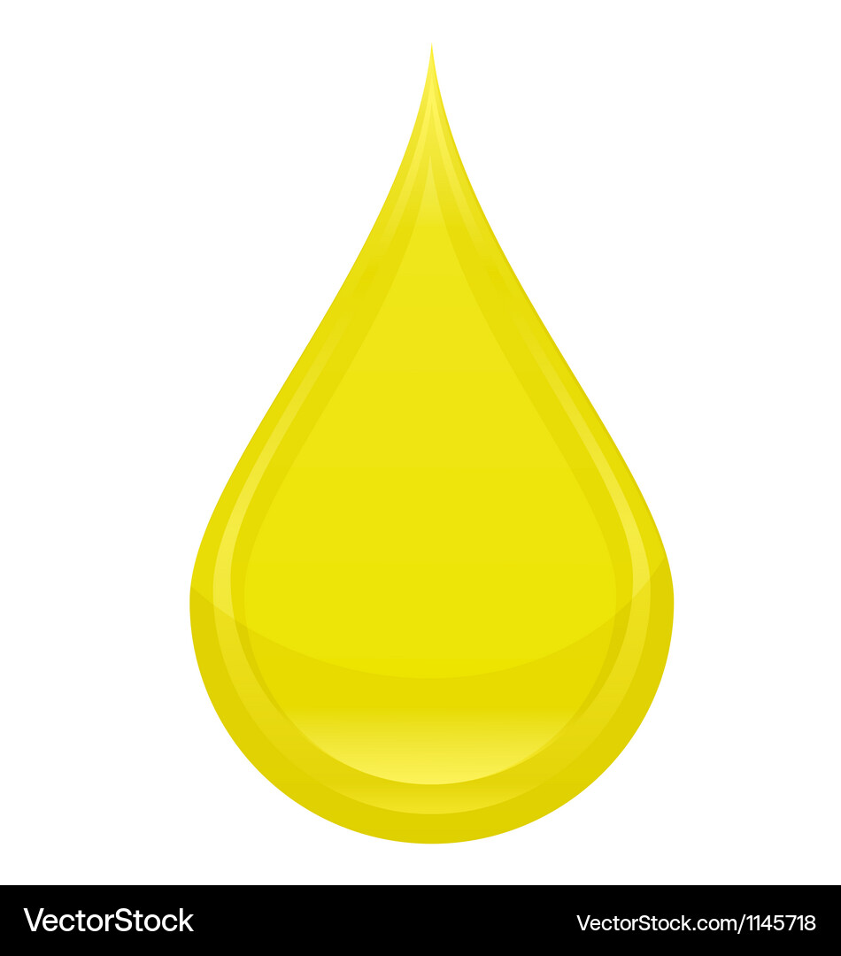 Oil Drop Symbol - Power & Energy Royalty Free Vector