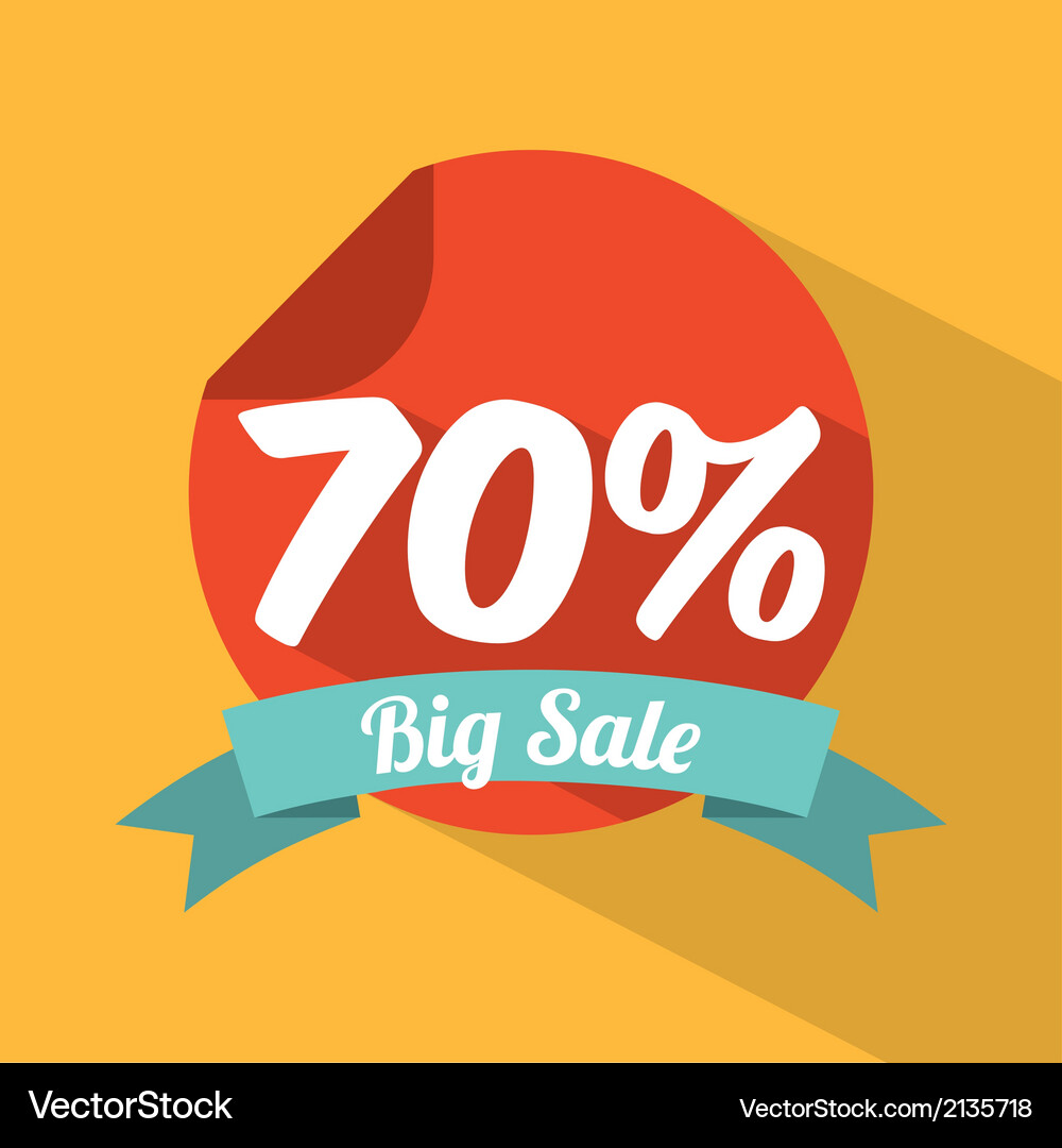 Shopping design over yellow background Royalty Free Vector