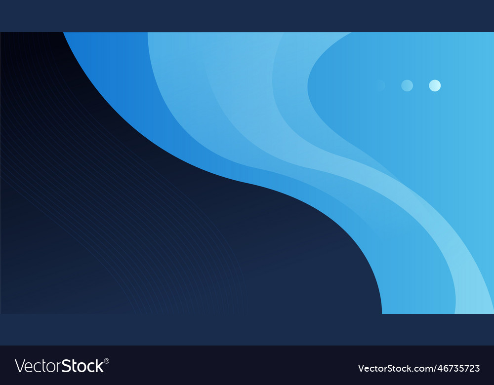 Abstract blue background poster with dynamic Vector Image