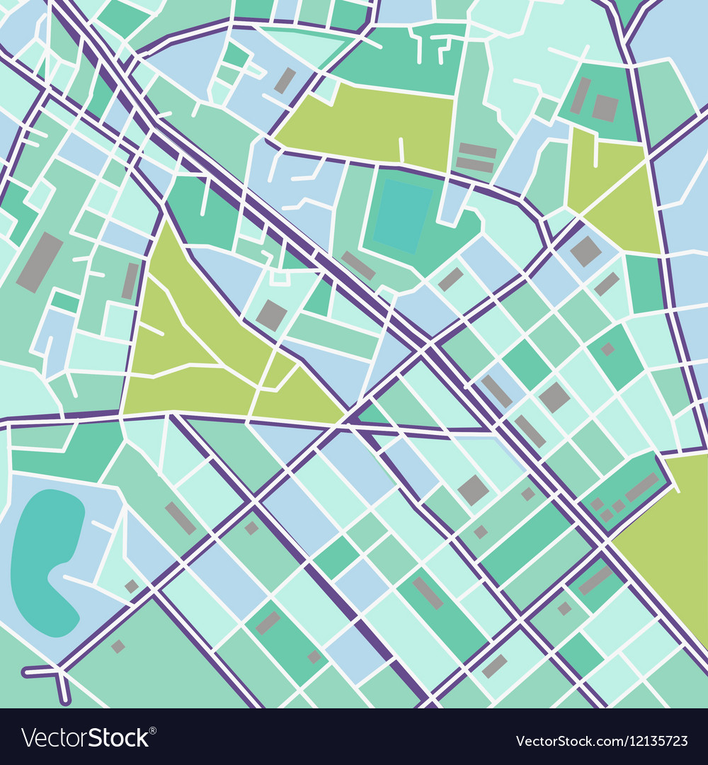 Decorative city map Royalty Free Vector Image - VectorStock Decorative city map Royalty Free Vector Image - VectorStock