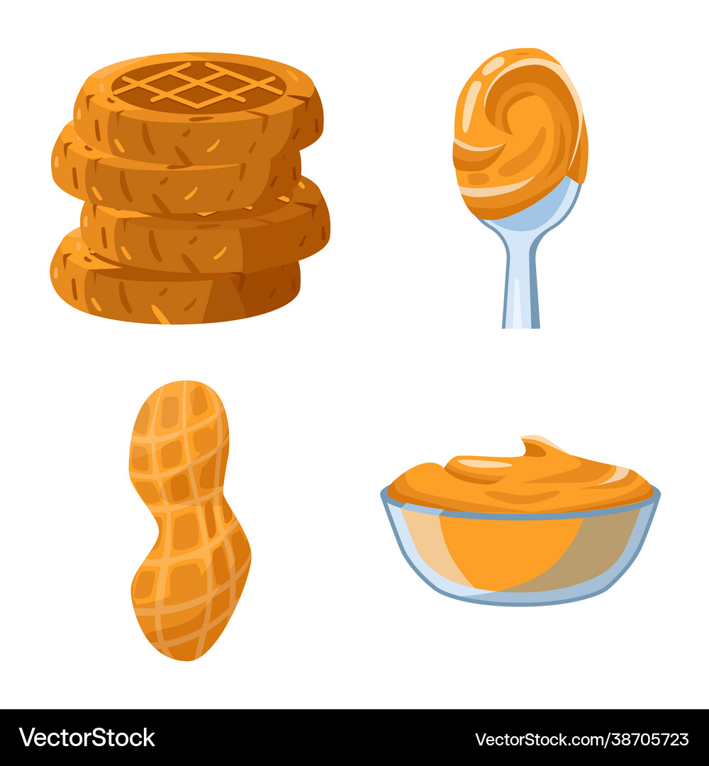 Design natural and seed symbol set Royalty Free Vector Image