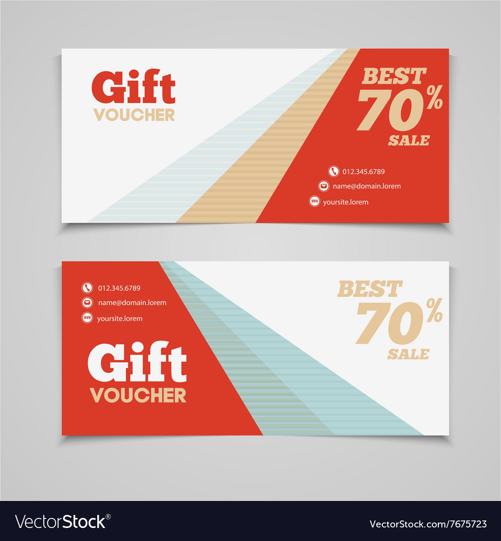 Gift Voucher Template With Amount Of Discount Vector Image gift-voucher-template-with-amount-of-discount-vector-image