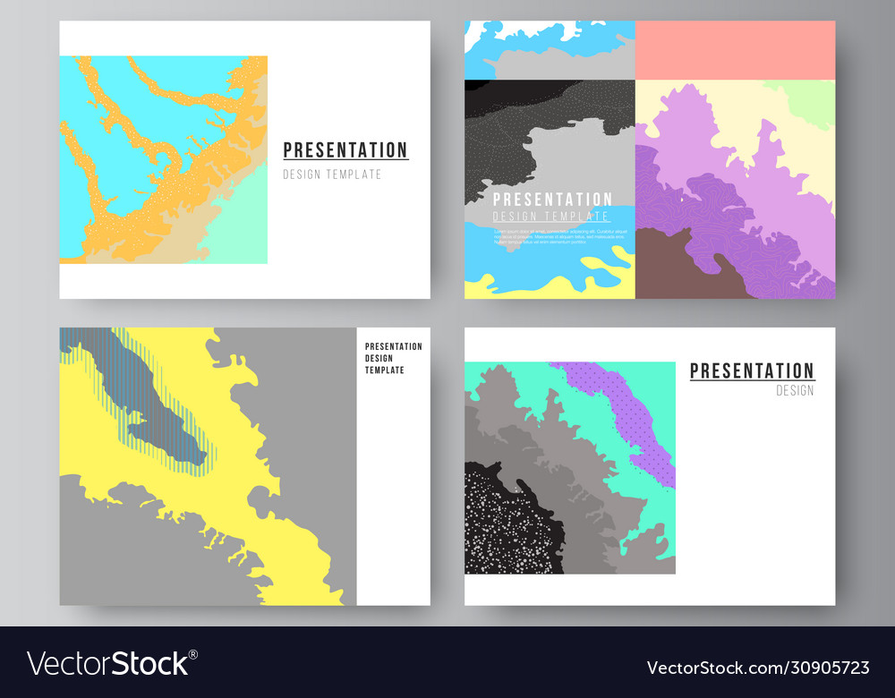 Layout presentation slides design Royalty Free Vector Image