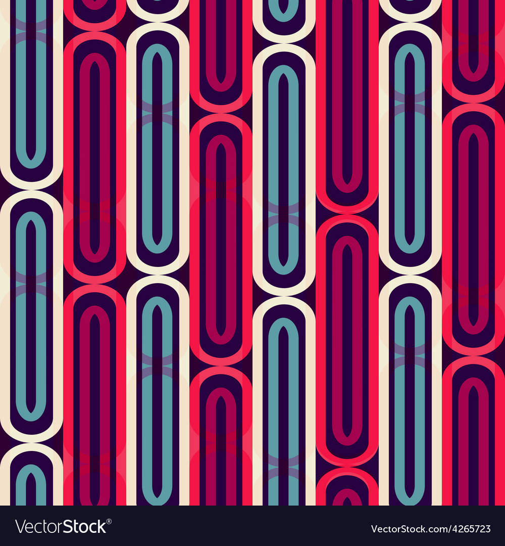 Retro stripes seamless pattern Royalty Free Vector Image
