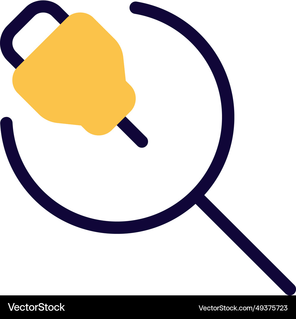 Searching for connection to the power cable Vector Image