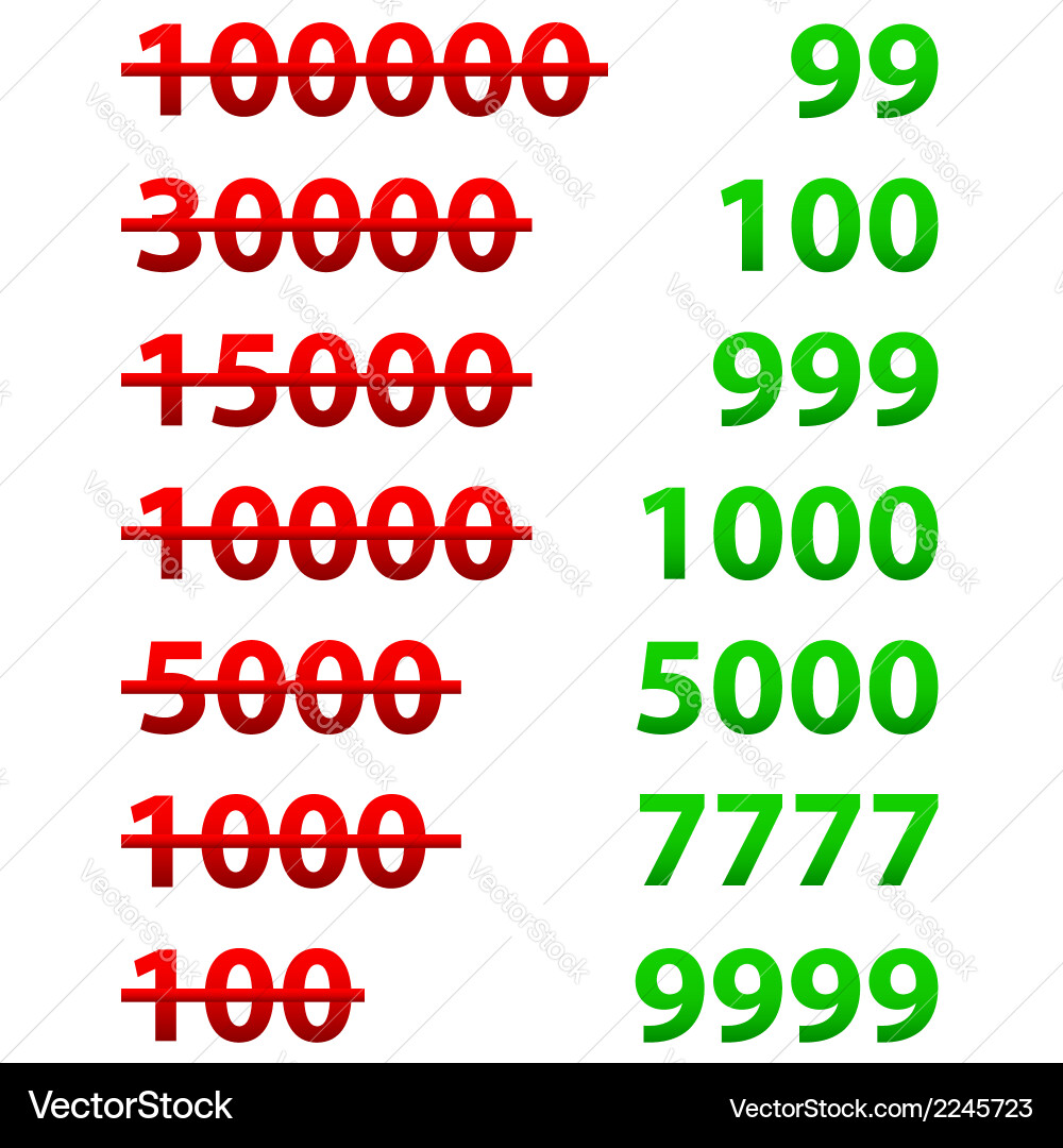 Set of price tags Royalty Free Vector Image - VectorStock