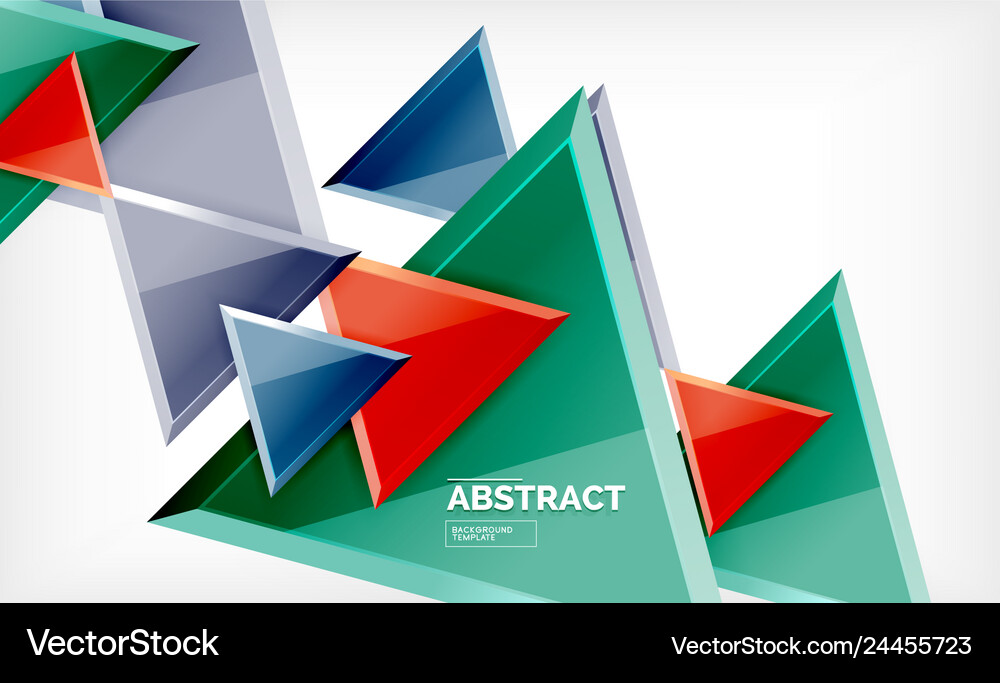 Tech futuristic geometric 3d shapes minimal Vector Image