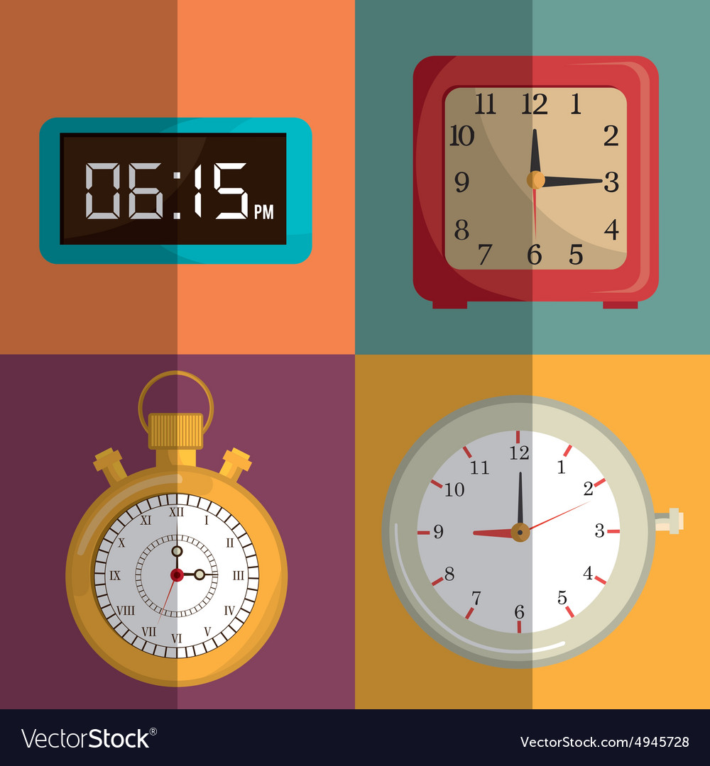 Time design Royalty Free Vector Image - VectorStock