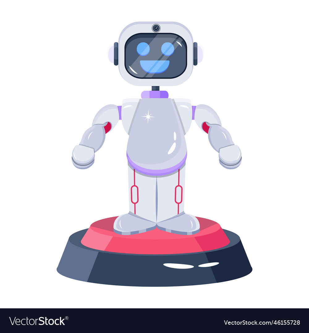 Vr robot Royalty Free Vector Image - VectorStock