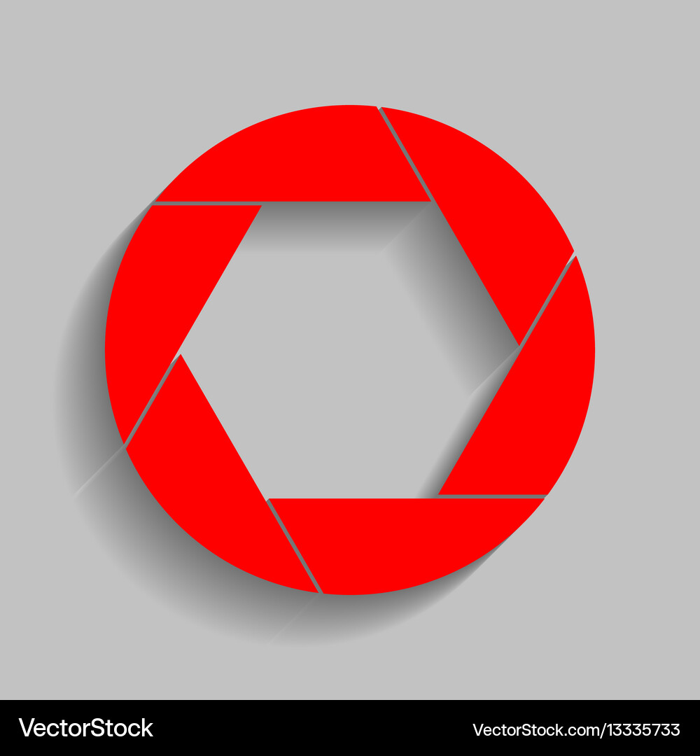 Photo sign red icon Royalty Free Vector Image - VectorStock