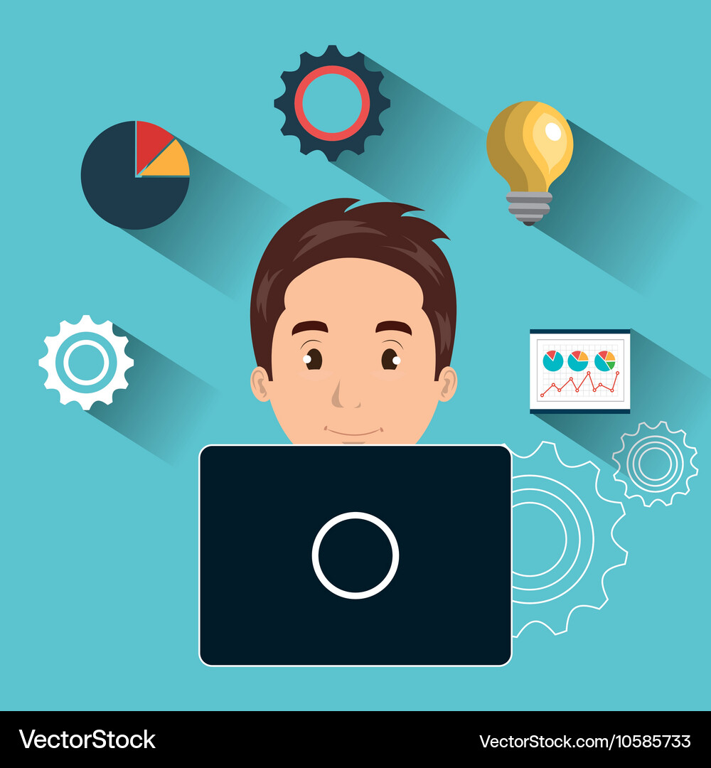 Search engine optimization icon Royalty Free Vector Image