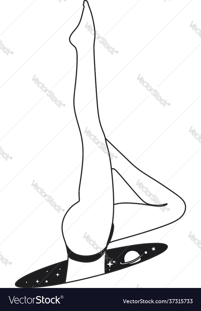 Woman Face Continuous One Line Drawing Style Vector Image