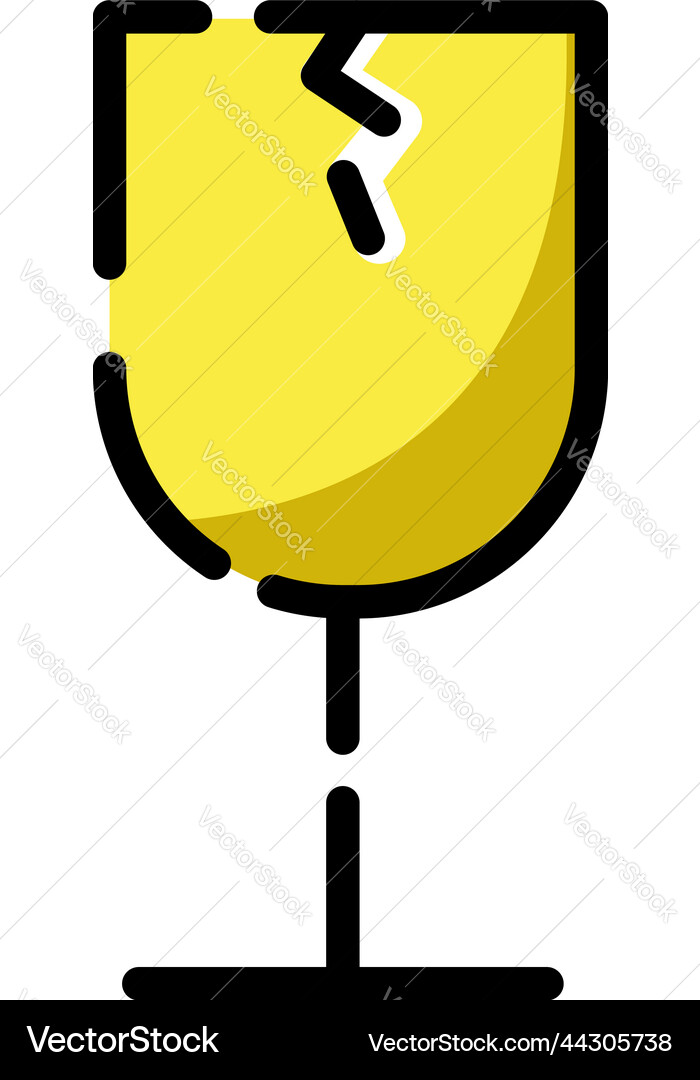 Fragile shipping on a white background Royalty Free Vector