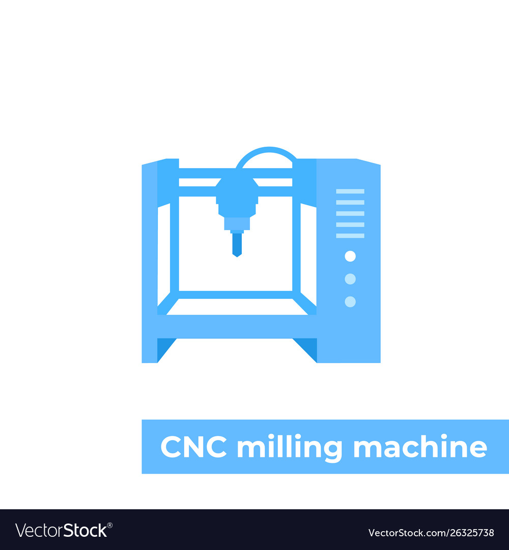 Milling machine cnc Royalty Free Vector Image - VectorStock