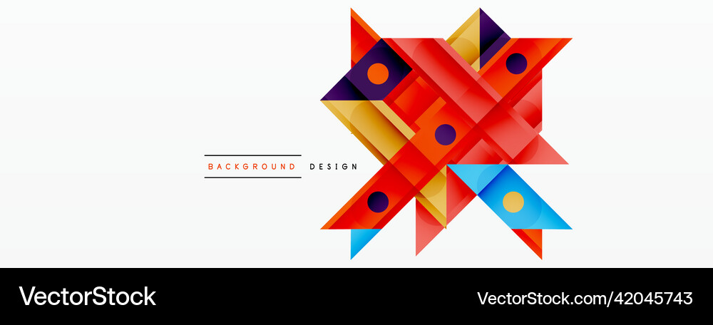 Bright colorful straight lines geometric abstract Vector Image