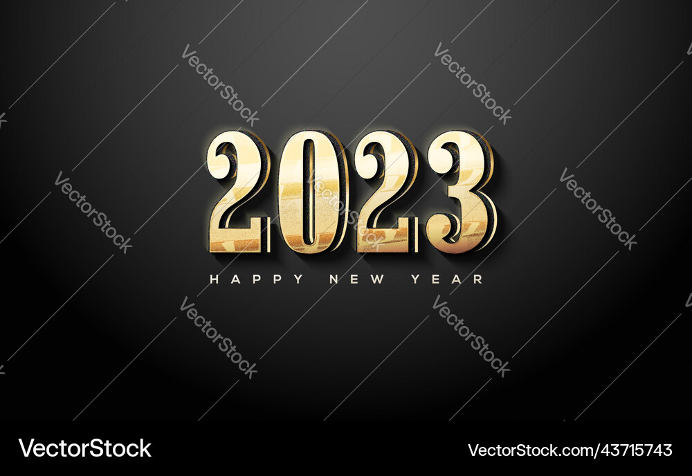 Classic number 2023 for new year celebration Vector Image