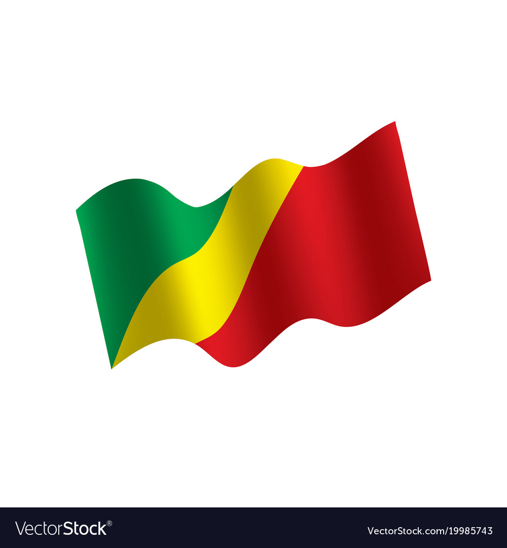 Congo flag Royalty Free Vector Image - VectorStock
