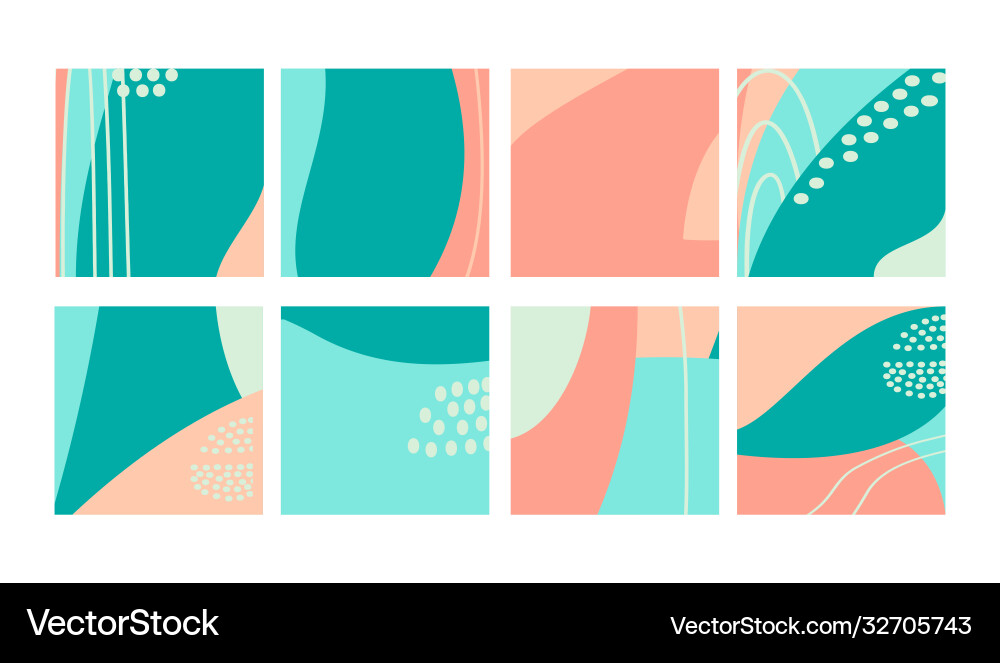 Set fun hand drawn colorful shapes doodle Vector Image
