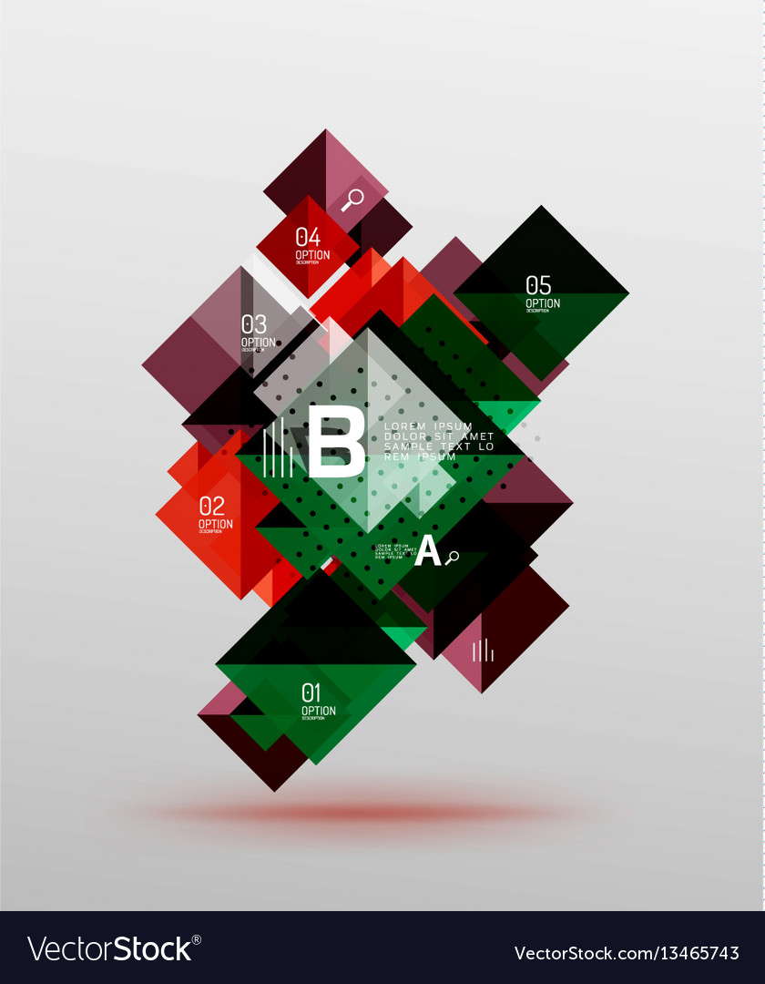 Square abstract background Royalty Free Vector Image