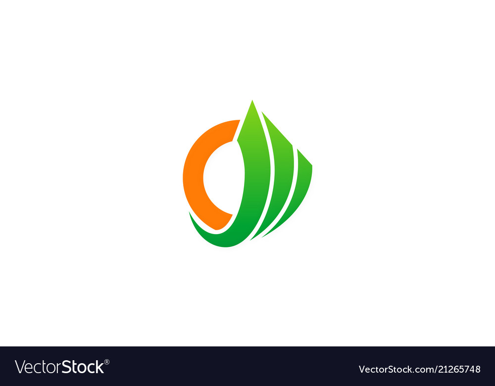 Abstract round loop logo Royalty Free Vector Image