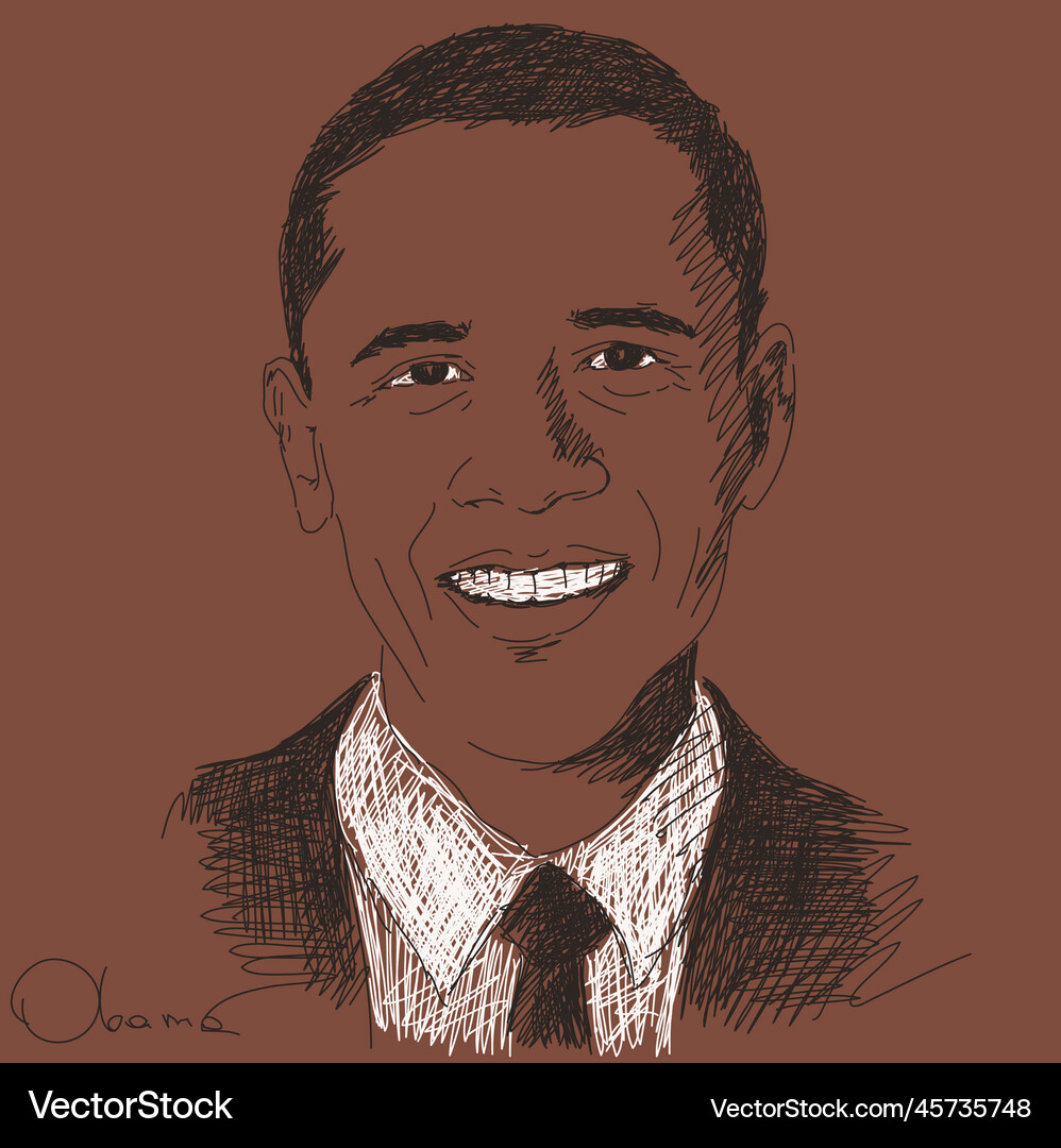September 15 2014 - barack obama president Vector Image