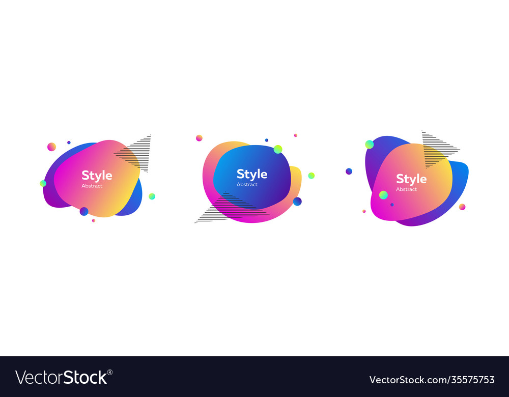 Bright multi-colored abstract forms Royalty Free Vector