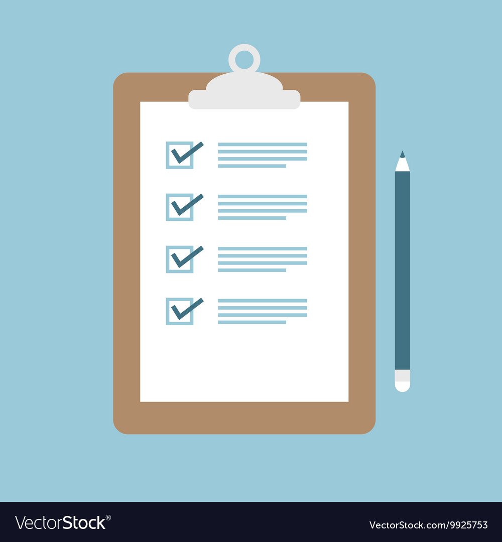 Checklist Royalty Free Vector Image - VectorStock