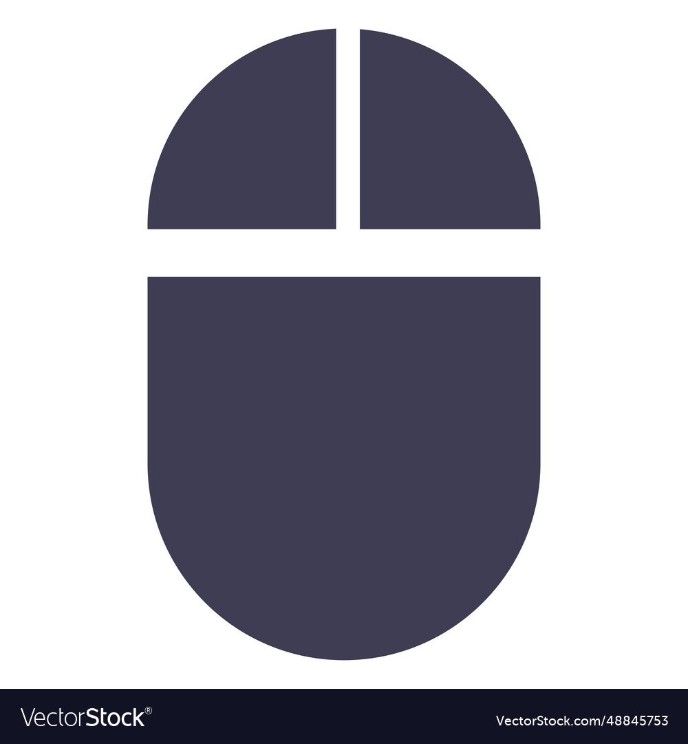 Flat mouse icon Royalty Free Vector Image - VectorStock