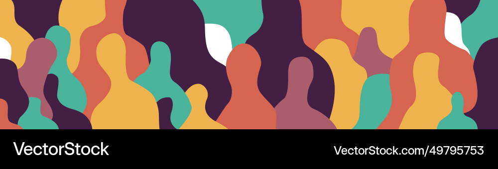 Group of people abstract Royalty Free Vector Image