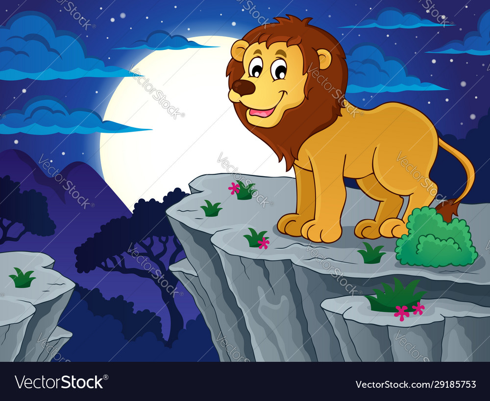 Lion theme image 2 Royalty Free Vector Image - VectorStock