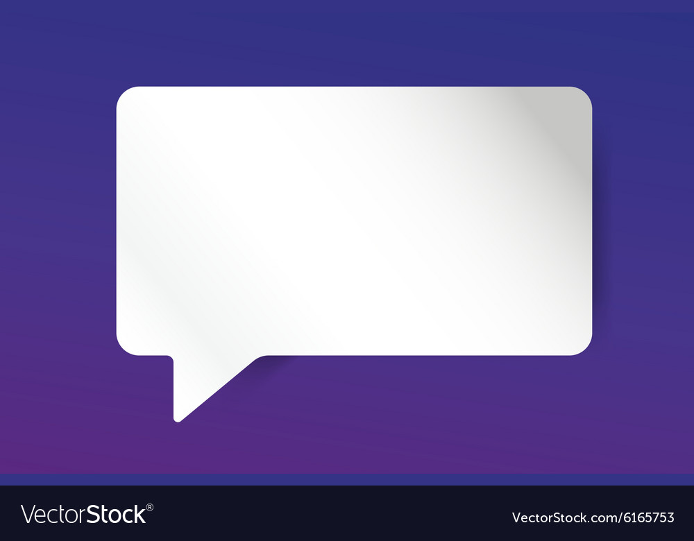 Quote blank template bubble empty design Vector Image