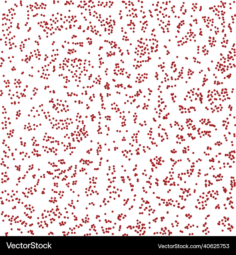 Seamless abstract pattern of red dots on white Vector Image