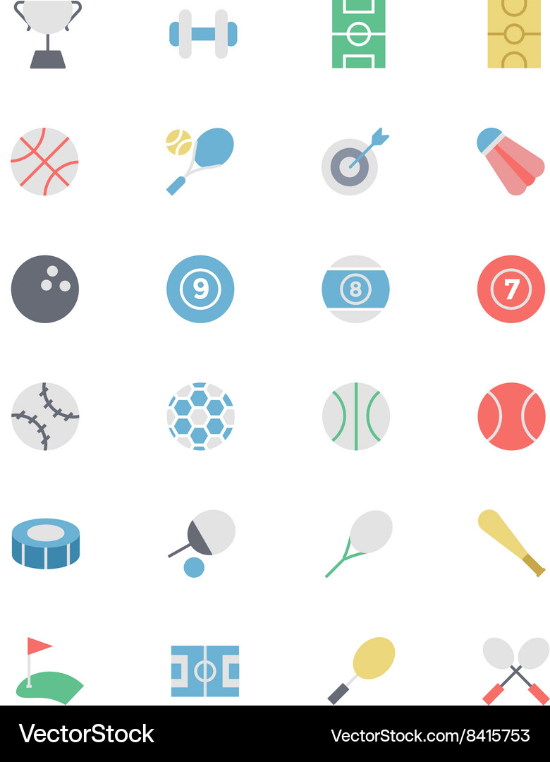 Sports colored icon 1 Royalty Free Vector Image