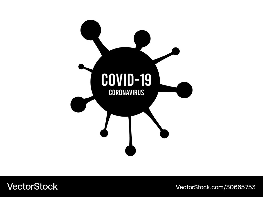 Virus sign symbol pathogen covid19 coronavirus Vector Image