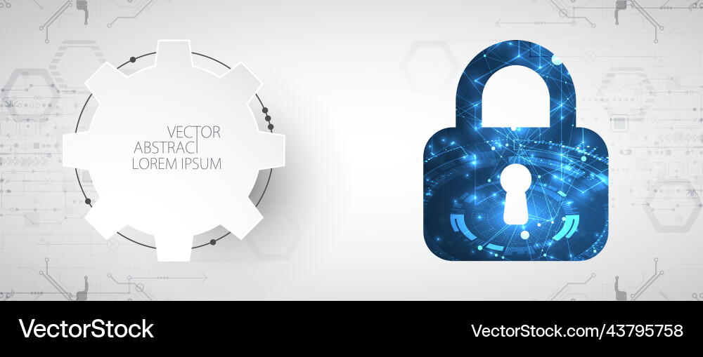 Data security cyber or information privacy Vector Image