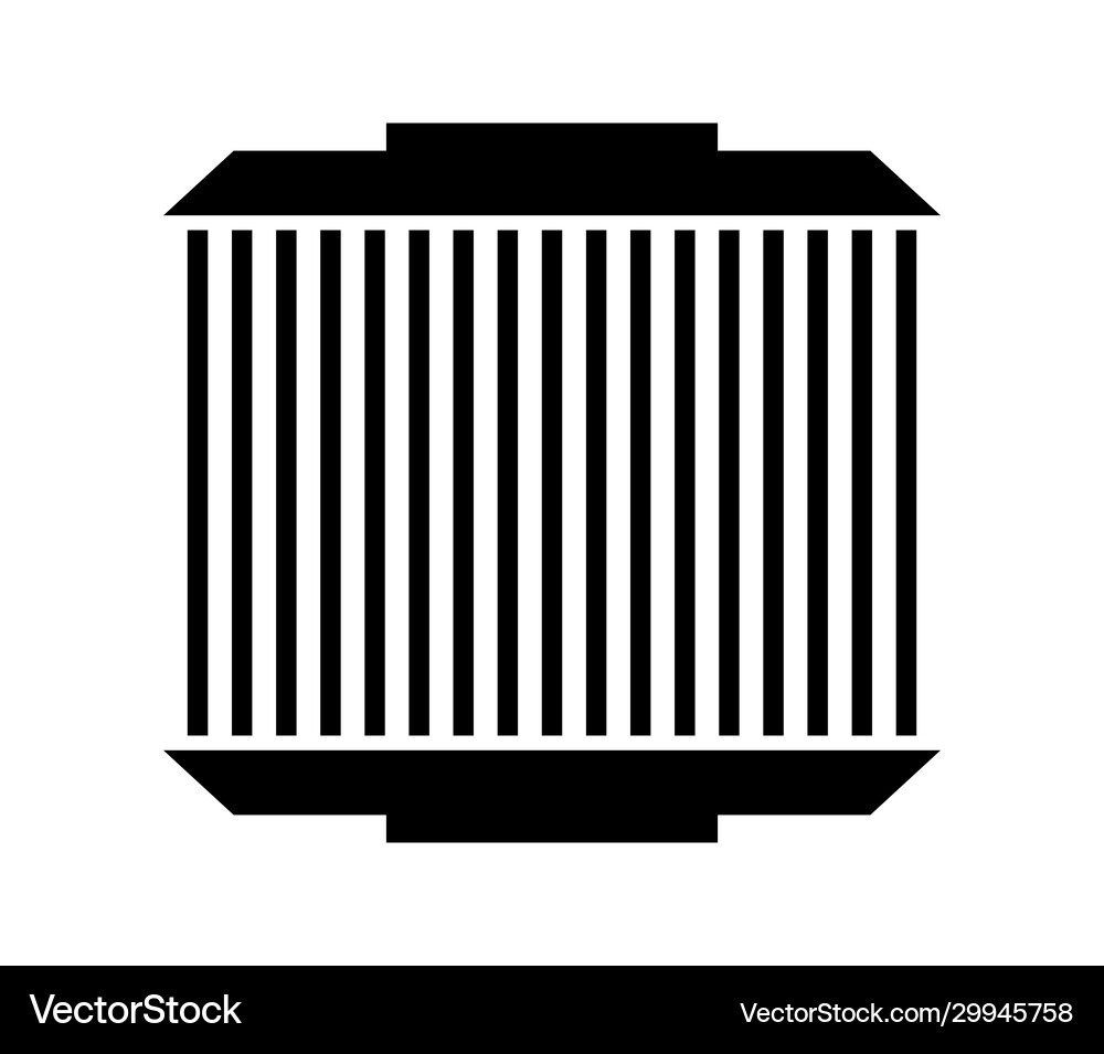 Filter car icon in on white background Royalty Free Vector
