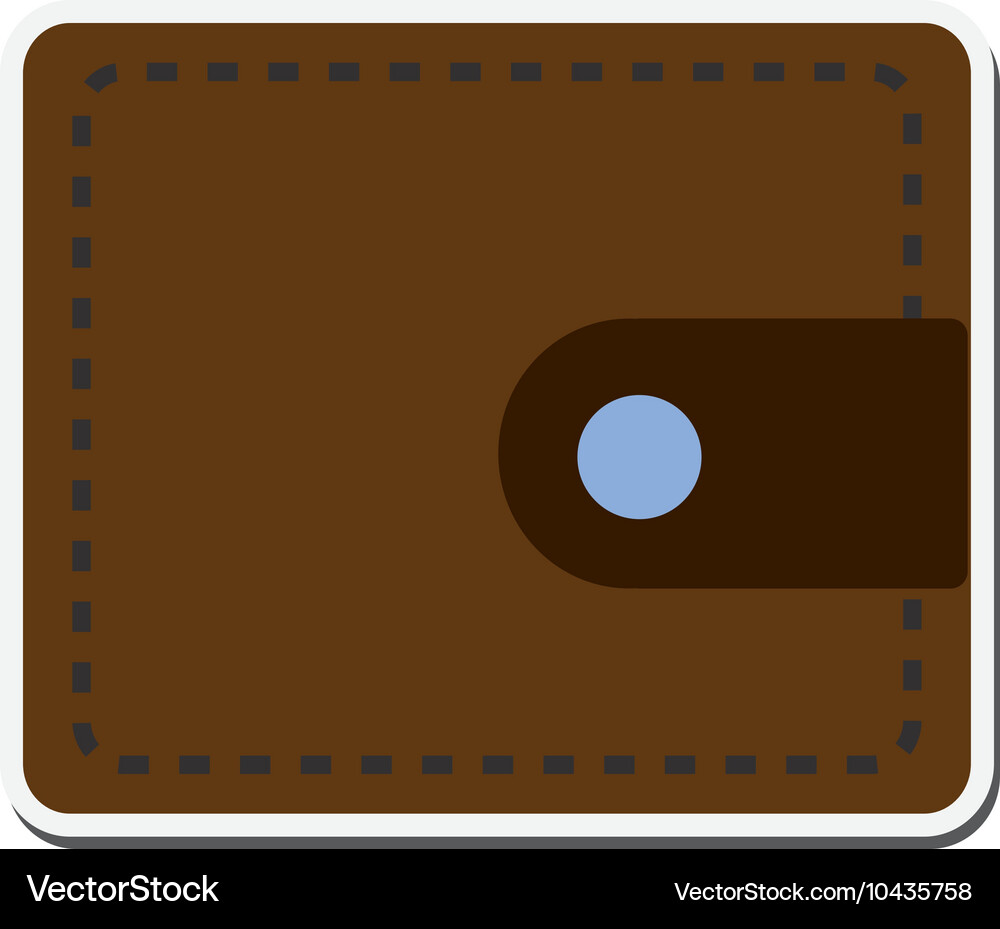 Wallet leather money design Royalty Free Vector Image