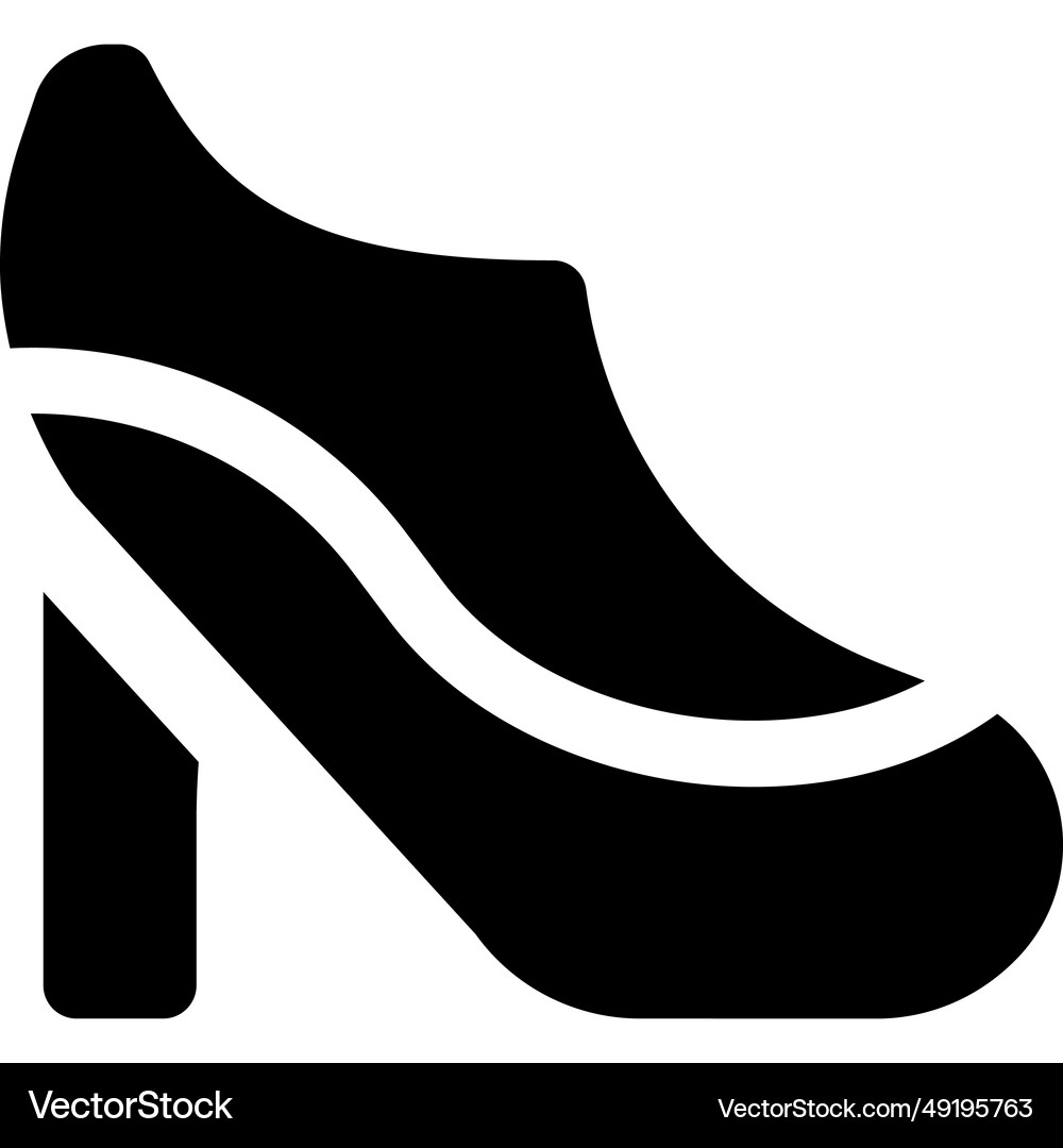 Elegant high heel for ramp walking Royalty Free Vector Image