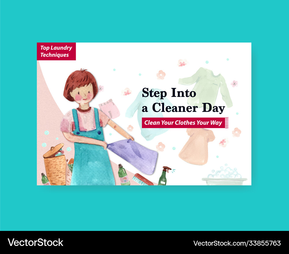 Facebook template with daily life design Vector Image