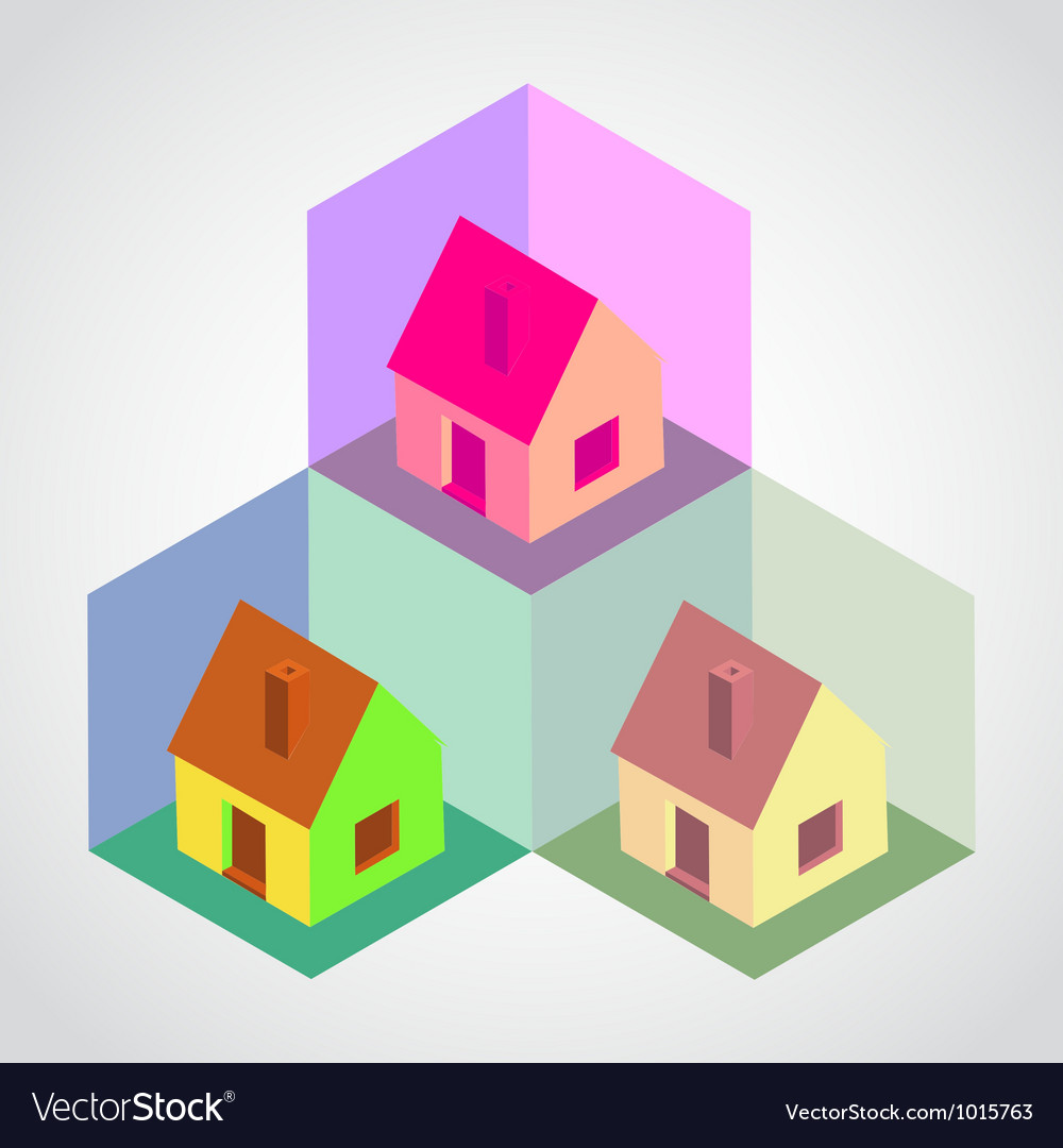 House pattern Royalty Free Vector Image - VectorStock