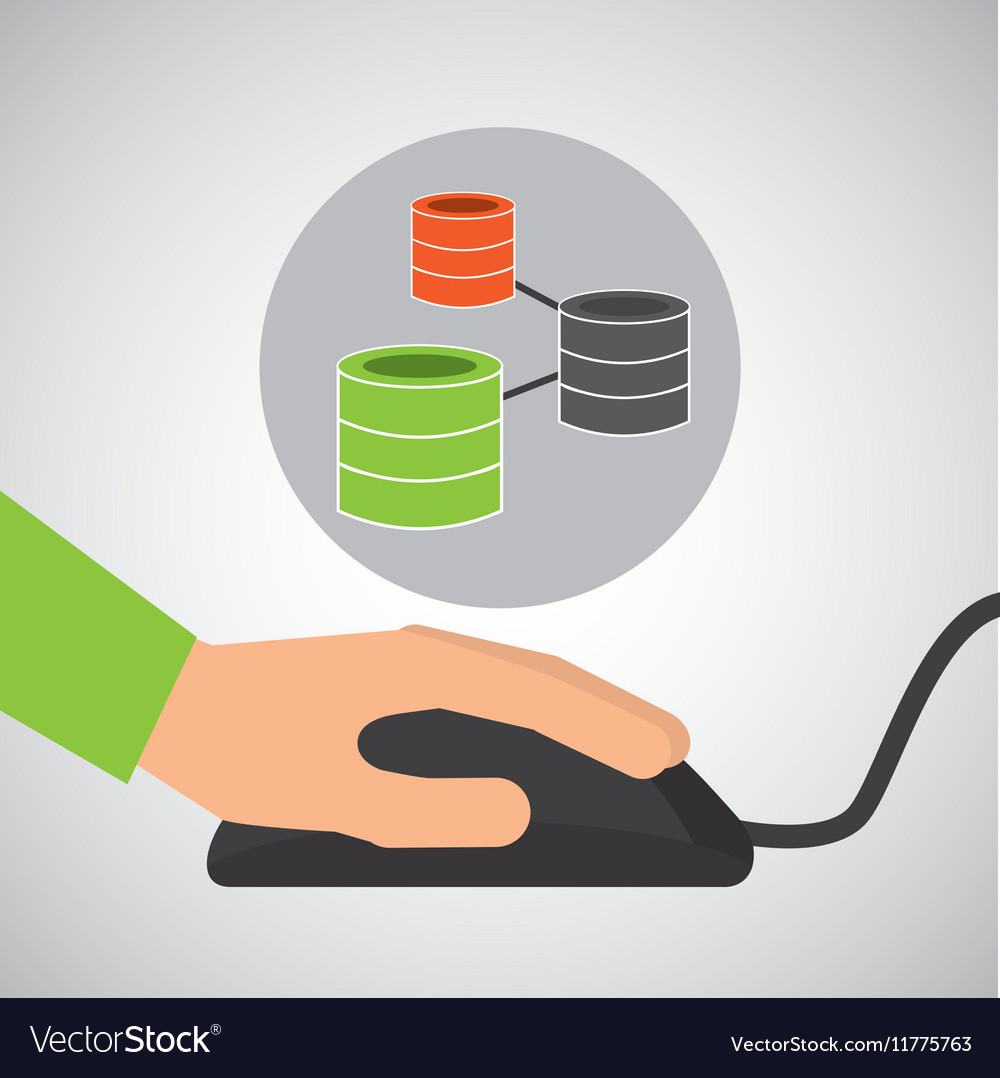 Programer software data base design Royalty Free Vector