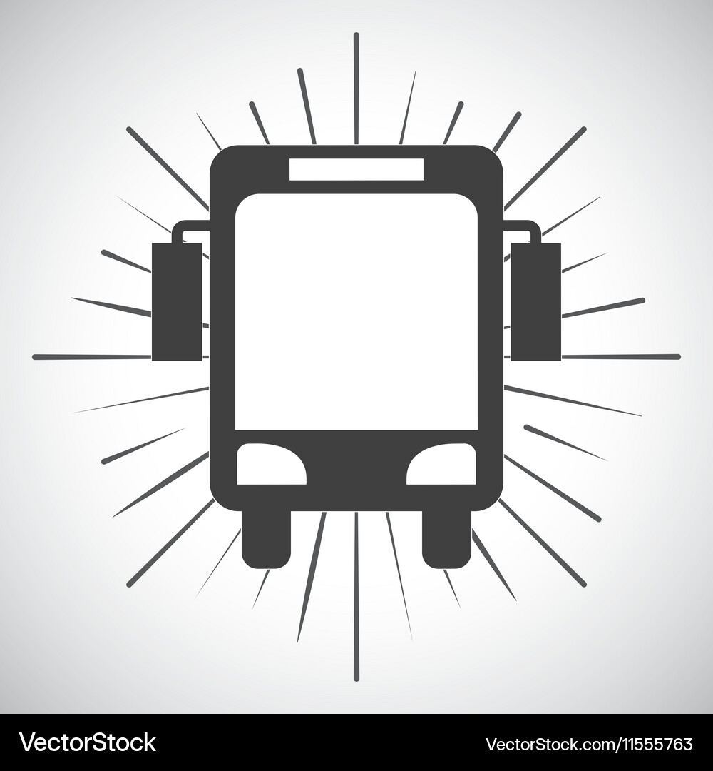 Transport bus vehicle icon Royalty Free Vector Image