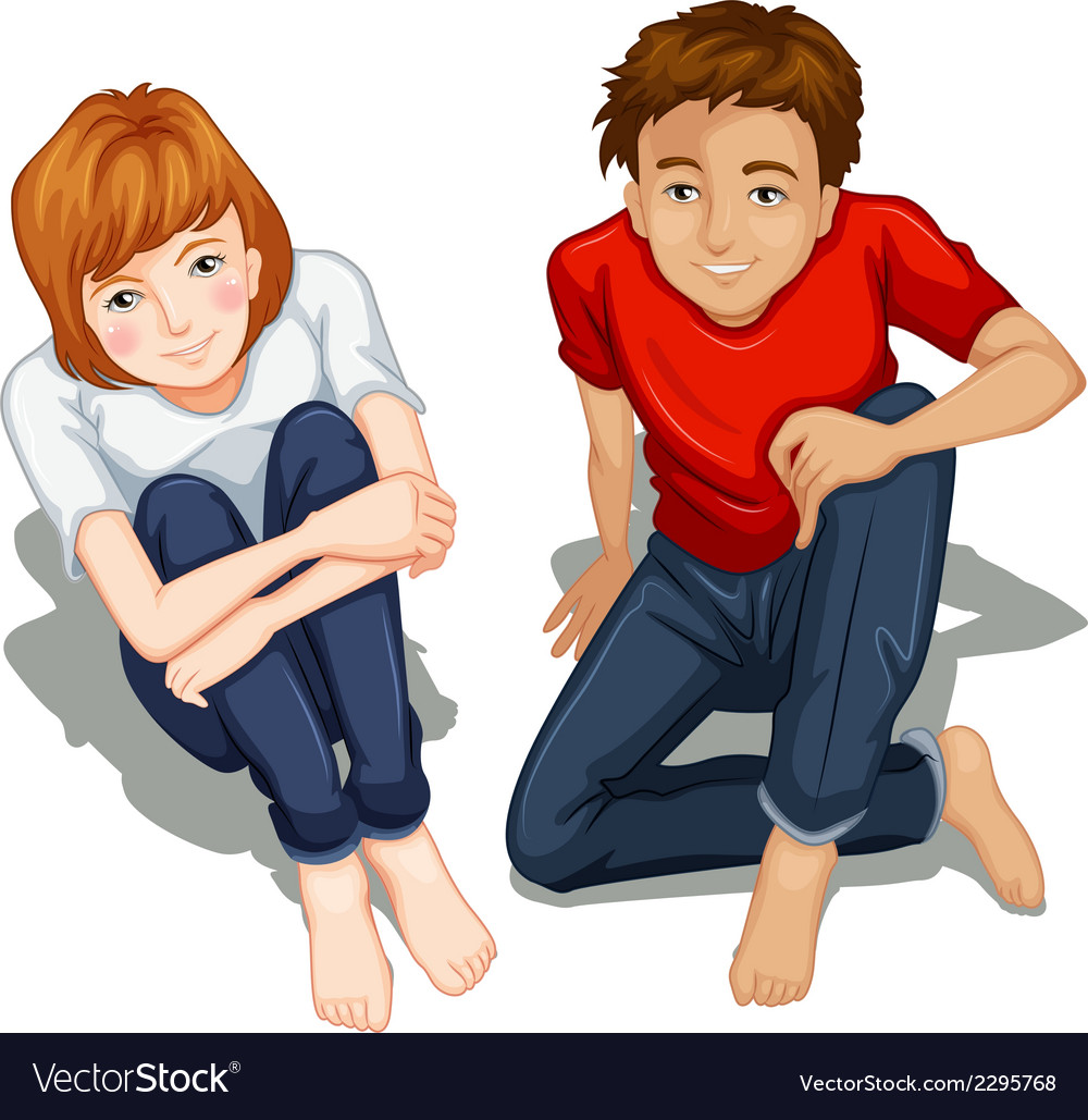A topview people sitting down Royalty Free Vector Image A topview people sitting down Royalty Free Vector Image