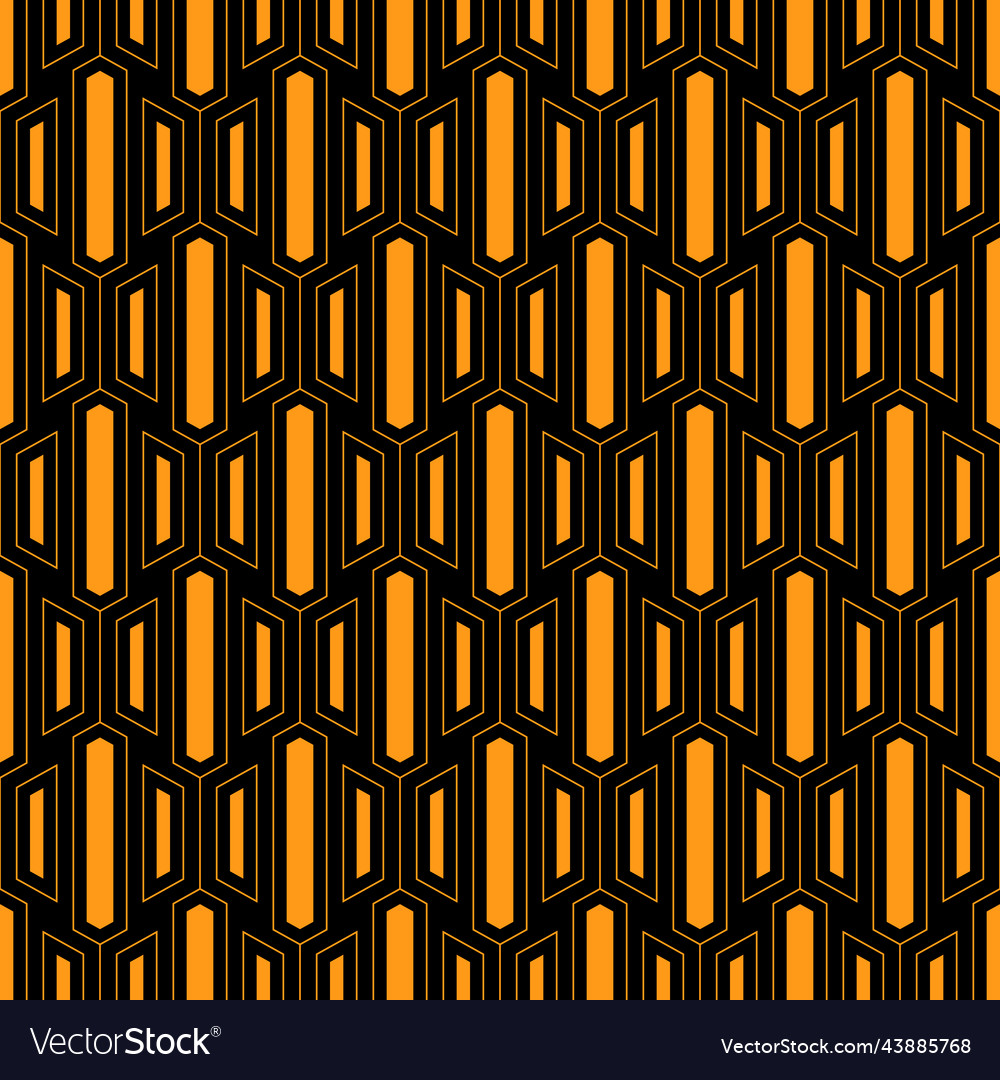 Abstract seamless lattice pattern hexagonal Vector Image