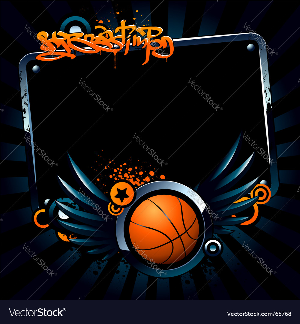 Basketball Banner Royalty Free Vector Image VectorStock