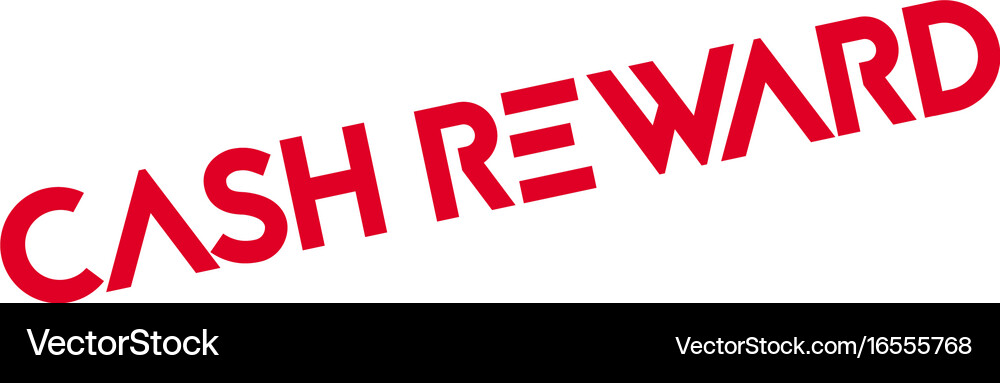 Cash reward rubber stamp Royalty Free Vector Image